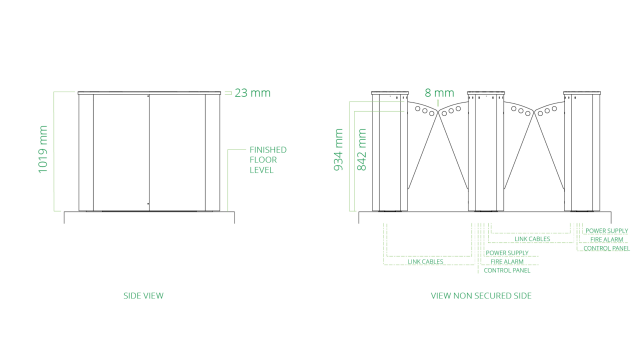 Flap Barrier Turnstile - Speedlane 300 | Boon Edam
