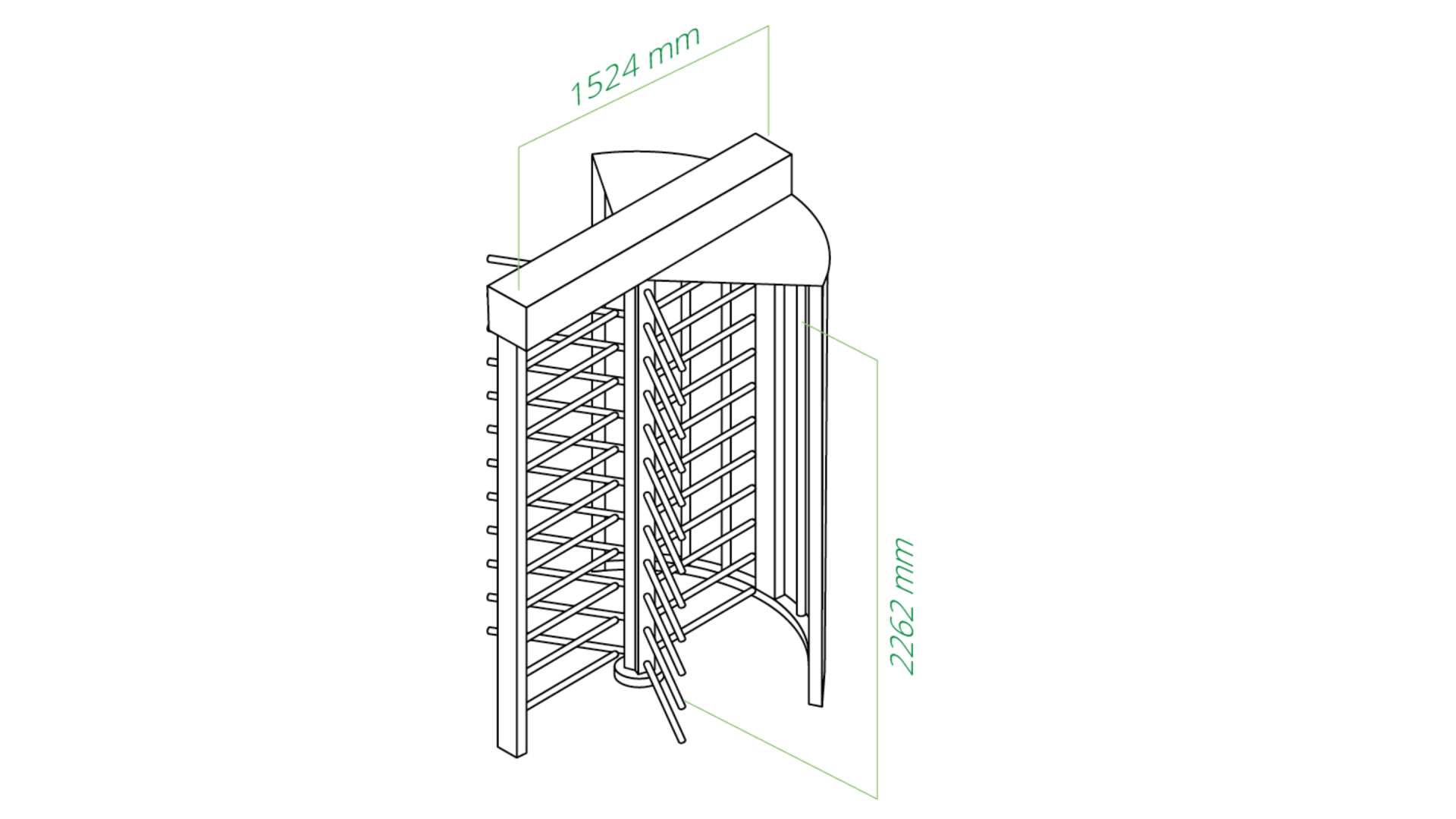 Pedestrian Turnstile Gate - Turnlock 100 | Boon Edam