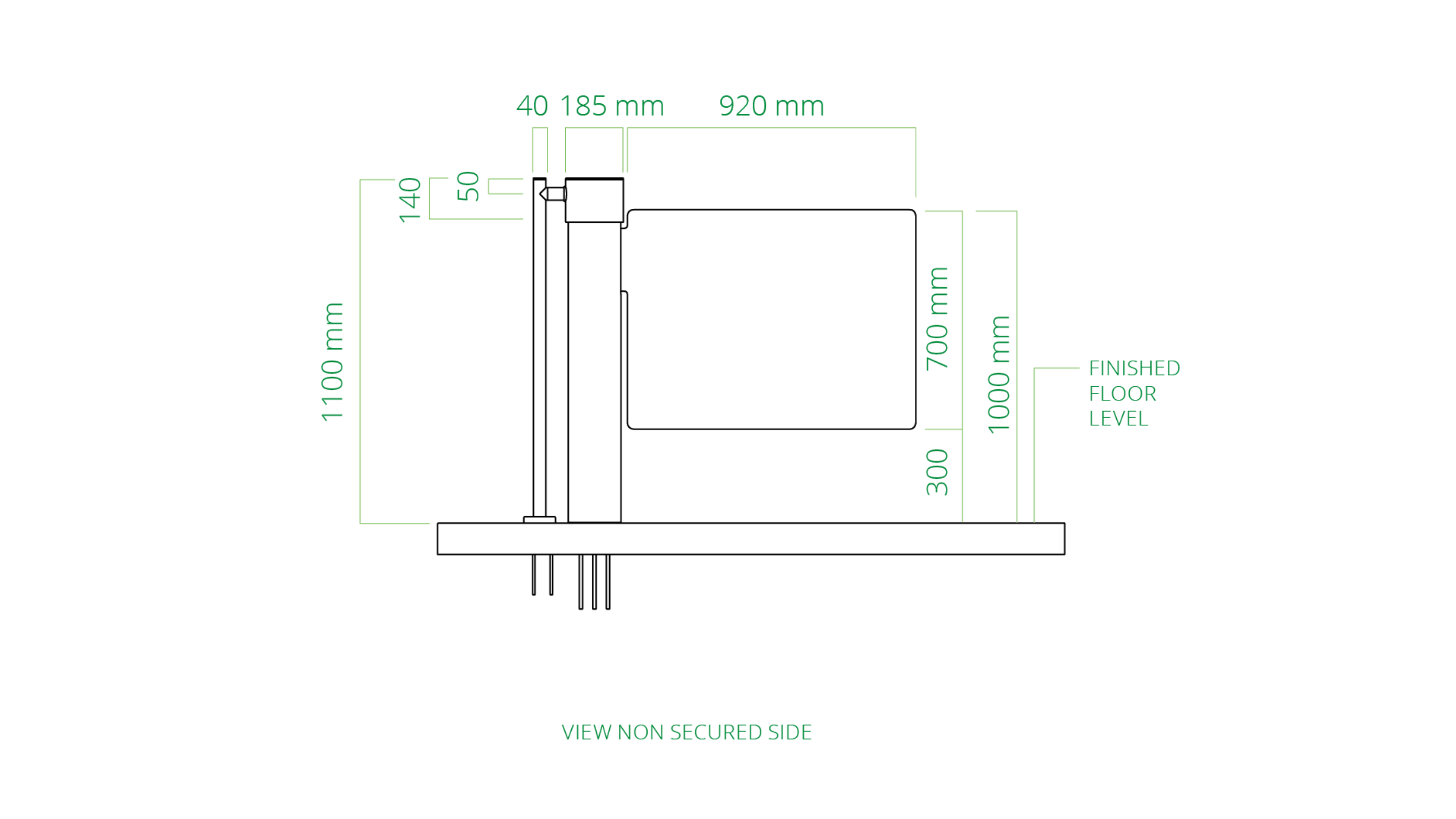 Swing Access Gate - Winglock 900 | Boon Edam