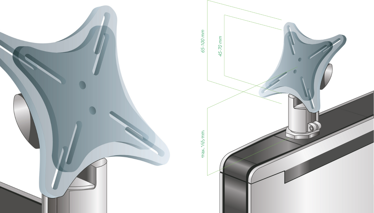 Universal Access Control Stand - Top Mount | Boon Edam