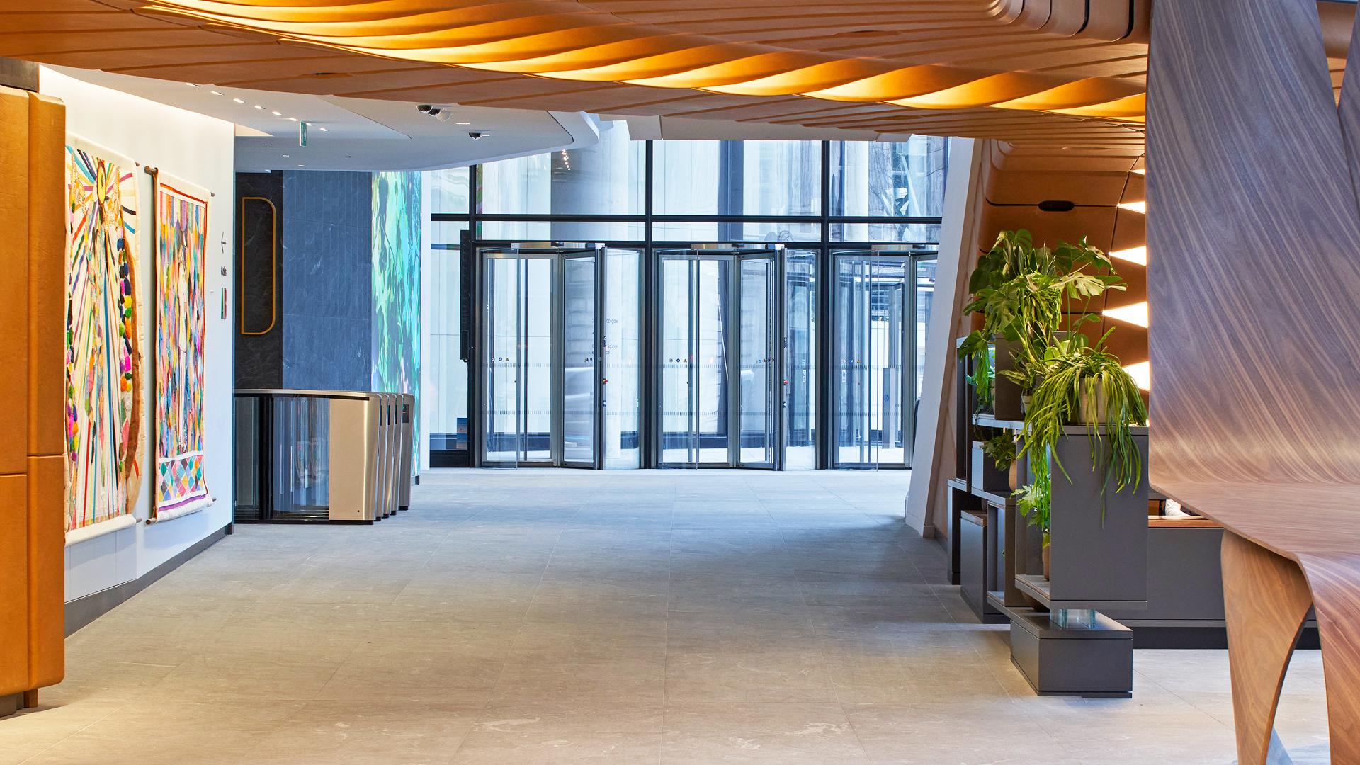 22 Bishopsgate Londen Draaideuren Beveiligingspoortjes | Boon Edam