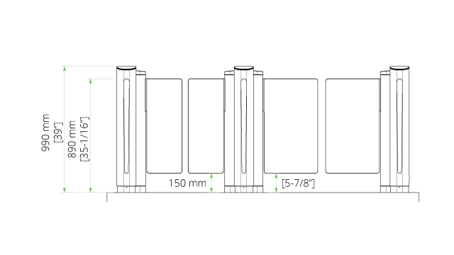 Swing Barrier Gate - Speedlane Compact | Boon Edam