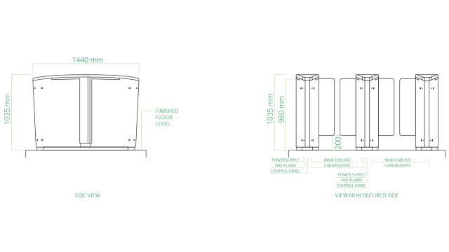 Flap Barrier Turnstile - Lifeline Speedlane Slide | Boon Edam