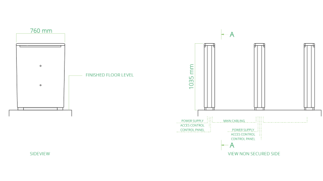 Optical Turnstile - Lifeline Speedlane Open | Boon Edam