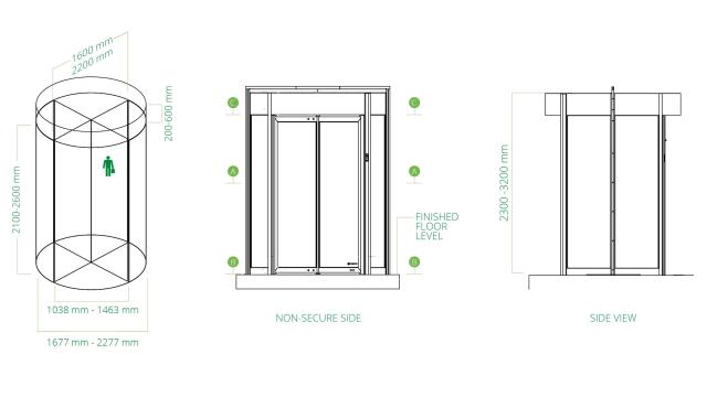 High Security Revolving Door - Tourlock 180 | Boon Edam UK