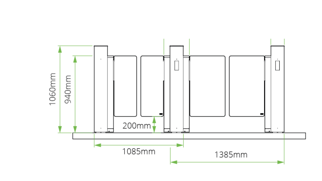 Swing Barrier Gate - Speedlane Compact | Boon Edam UK