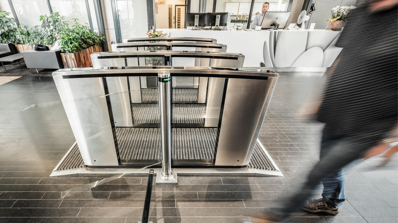 Lifeline Speedlane Swing Optical Turnstile | Boon Edam USA