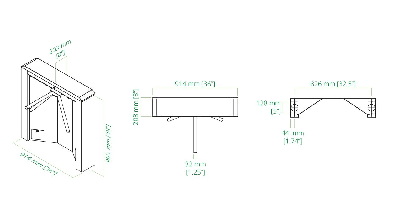 Trilock 75 Access Turnstile | Boon Edam USA