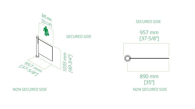 Winglock Swing Bidirectional Access Gate | Boon Edam USA